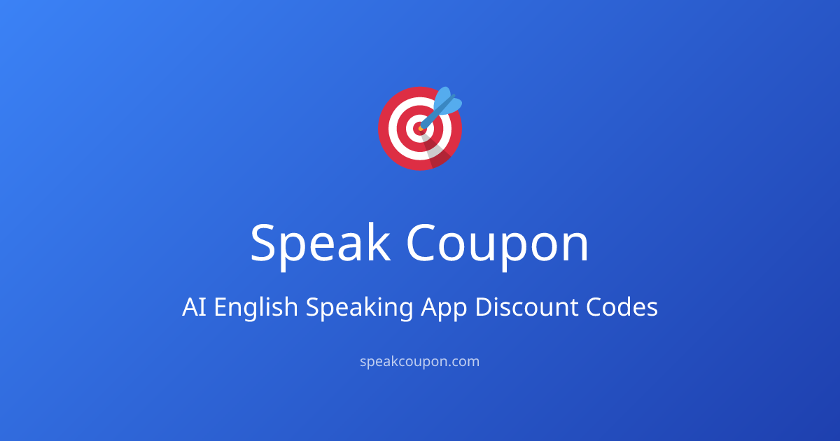 Speak Discount Codes & AI English Speaking App – Save up to 64% | 스픽 쿠폰